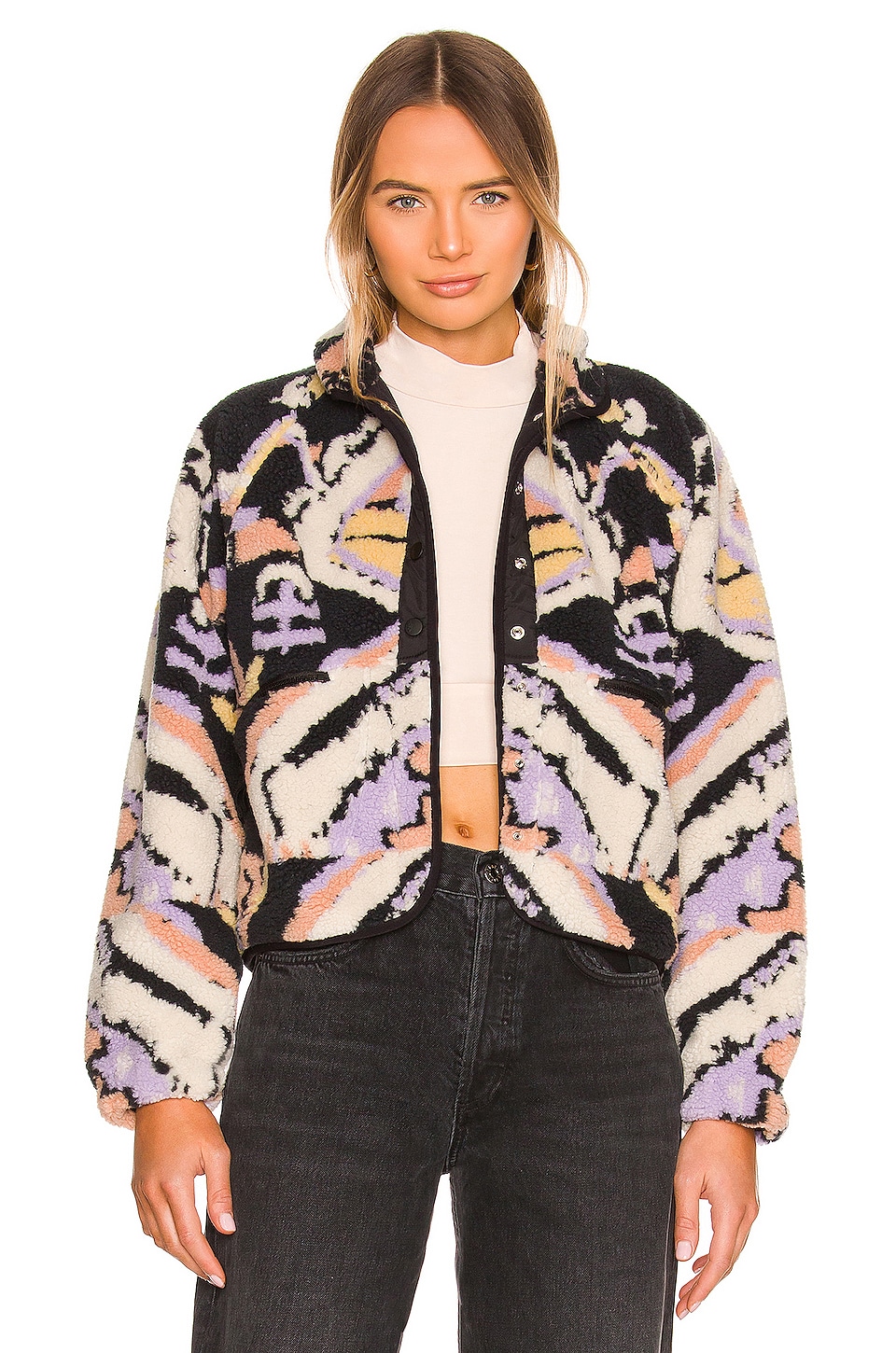 Free People X FP Movement Rocky Ridge Jacket in Black Combo | REVOLVE