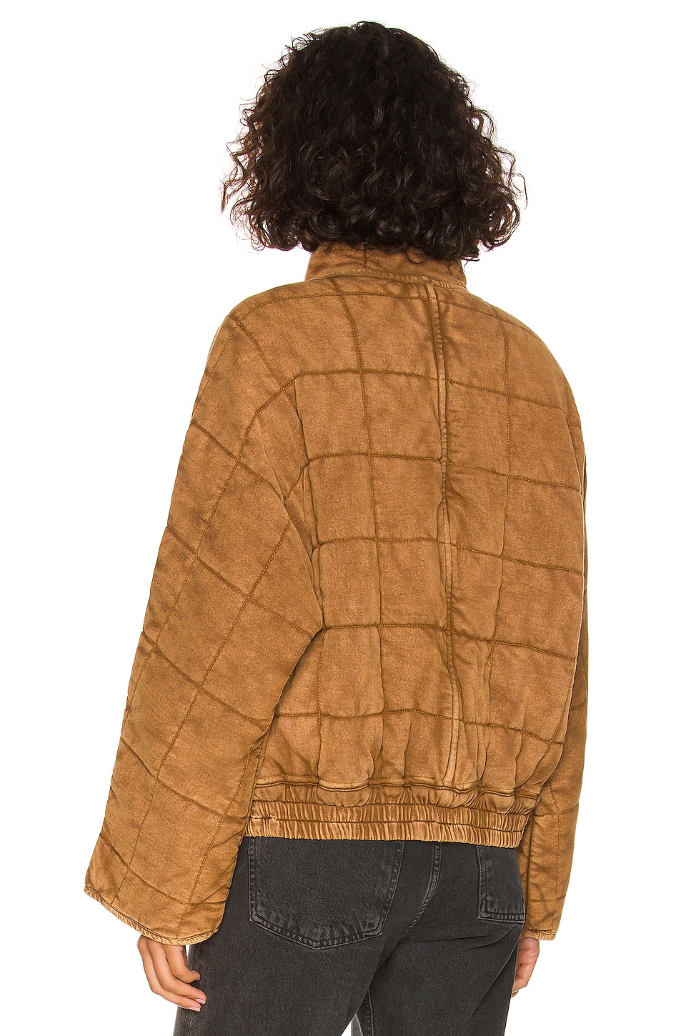 Free People x We The Free Dolman Quilted Knit Jacket in Toasted Coconut ...