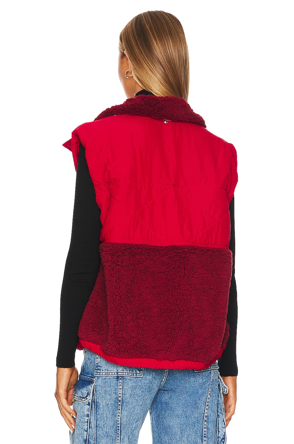 Free People x FP Movement Adventure Awaits Vest in Cherry Combo | REVOLVE