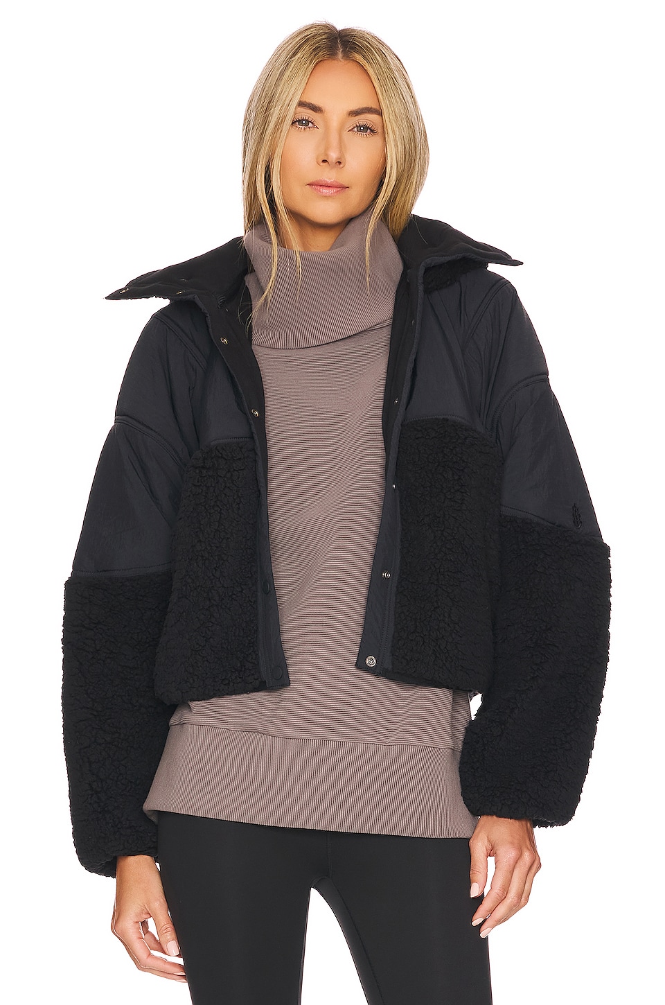 Free People x FP Movement Adventure Awaits Fleece in Black | REVOLVE