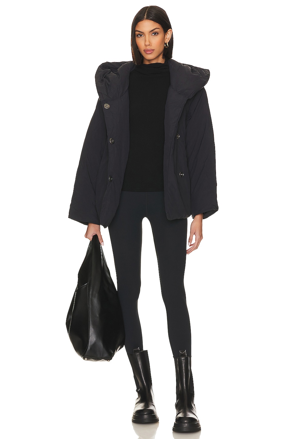 Free People Cozy Cloud Puffer in Black | REVOLVE