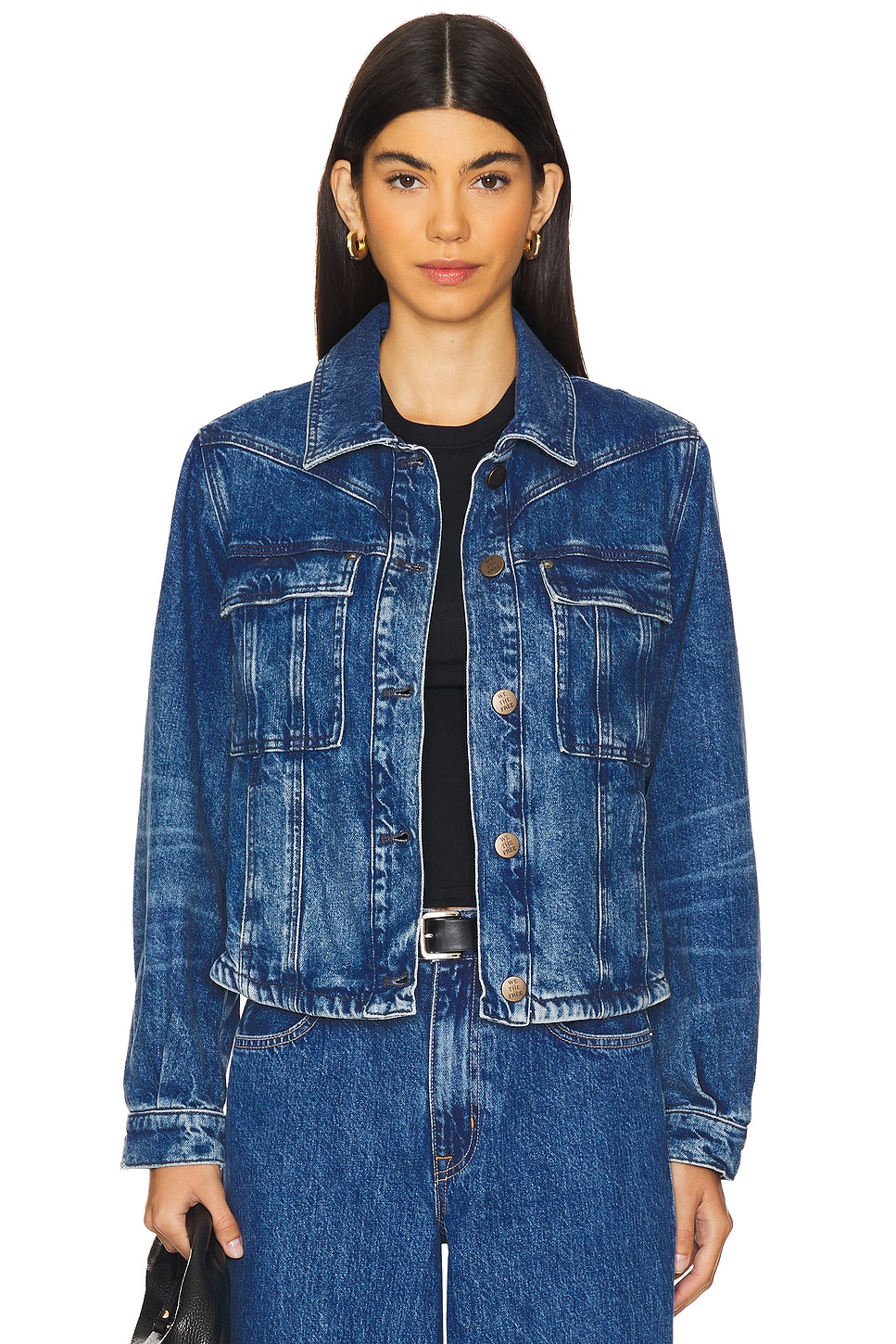 Free People x We The Free Jade Denim Jacket in High Dive | REVOLVE