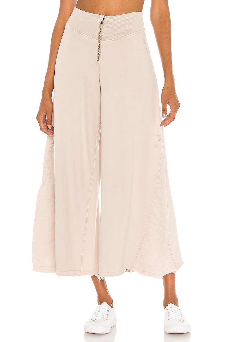 Free People X FP Movement Solid Borderline Wide Leg Pant in Sandstone ...