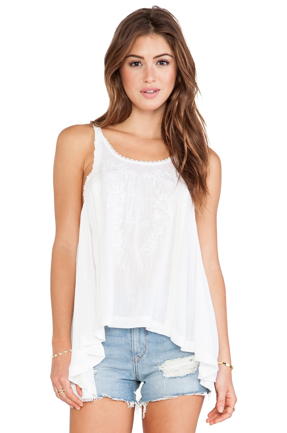 Free People Wonderland Apron Top in White | REVOLVE
