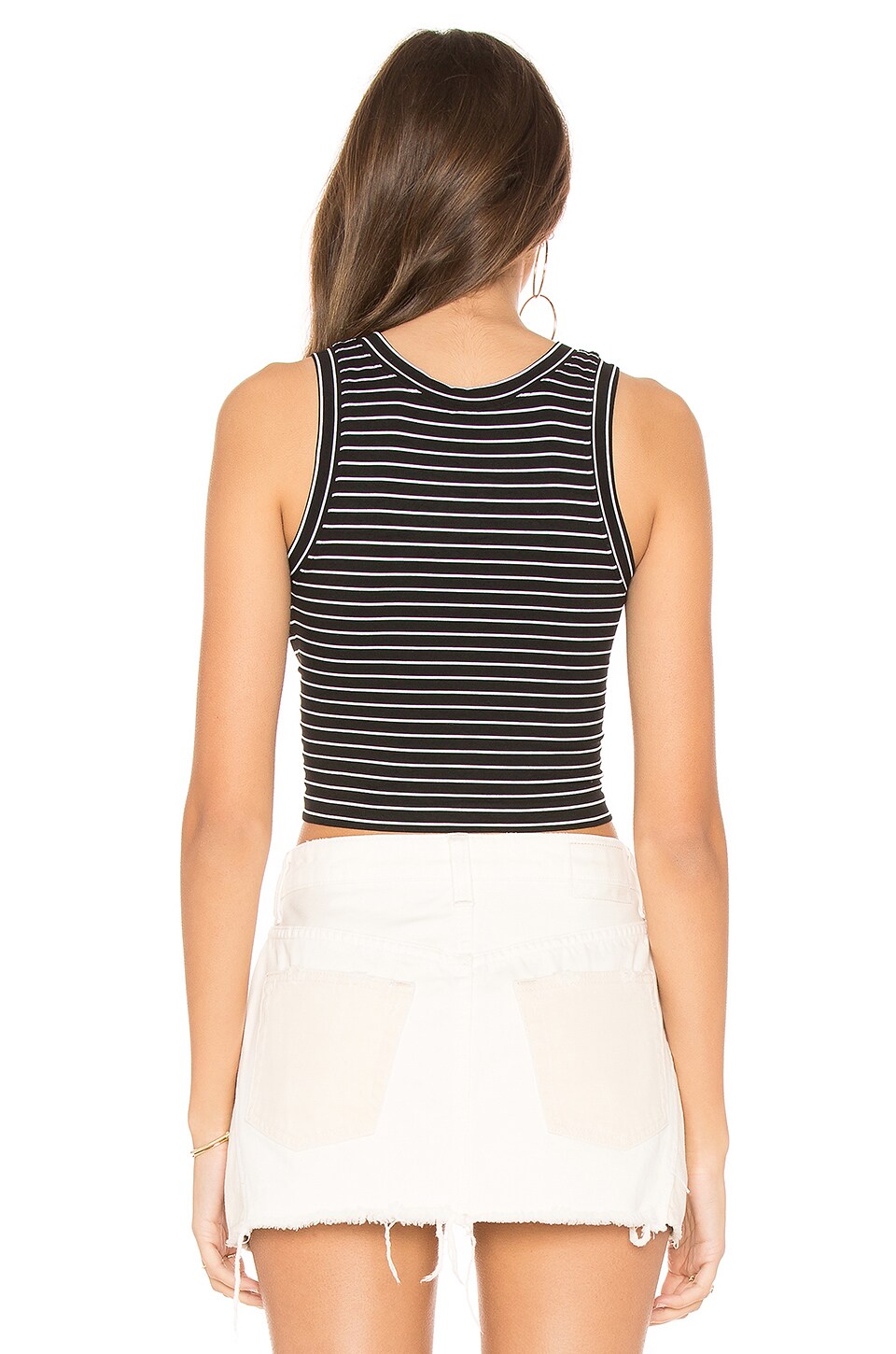Free People Seamless Stripe Brami In Black Revolve