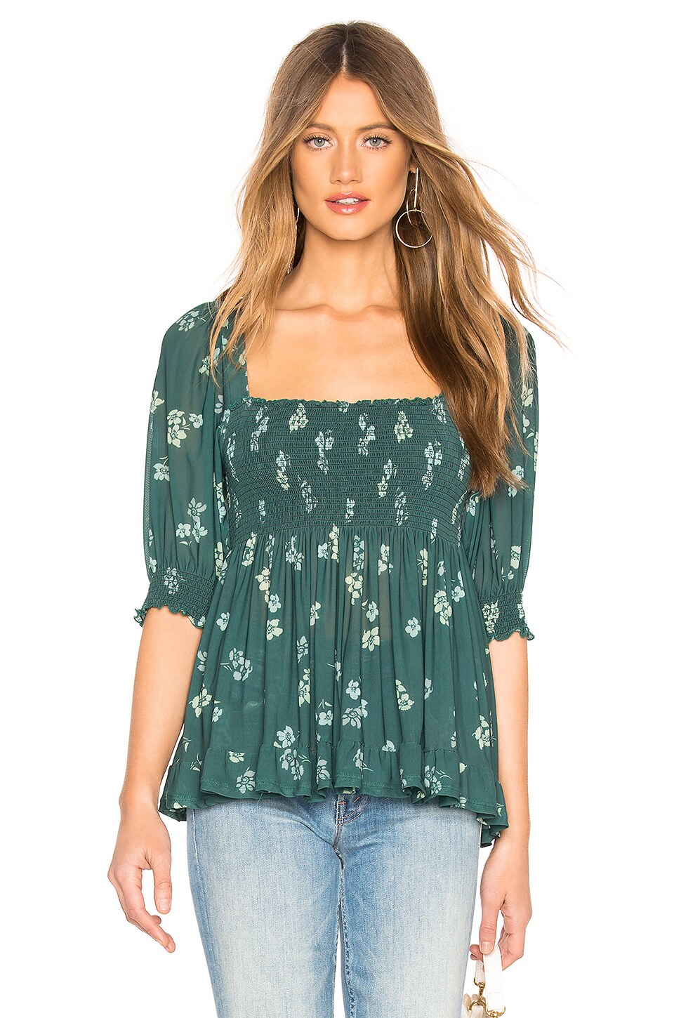 Free People Delta Dawn Top in Green | REVOLVE