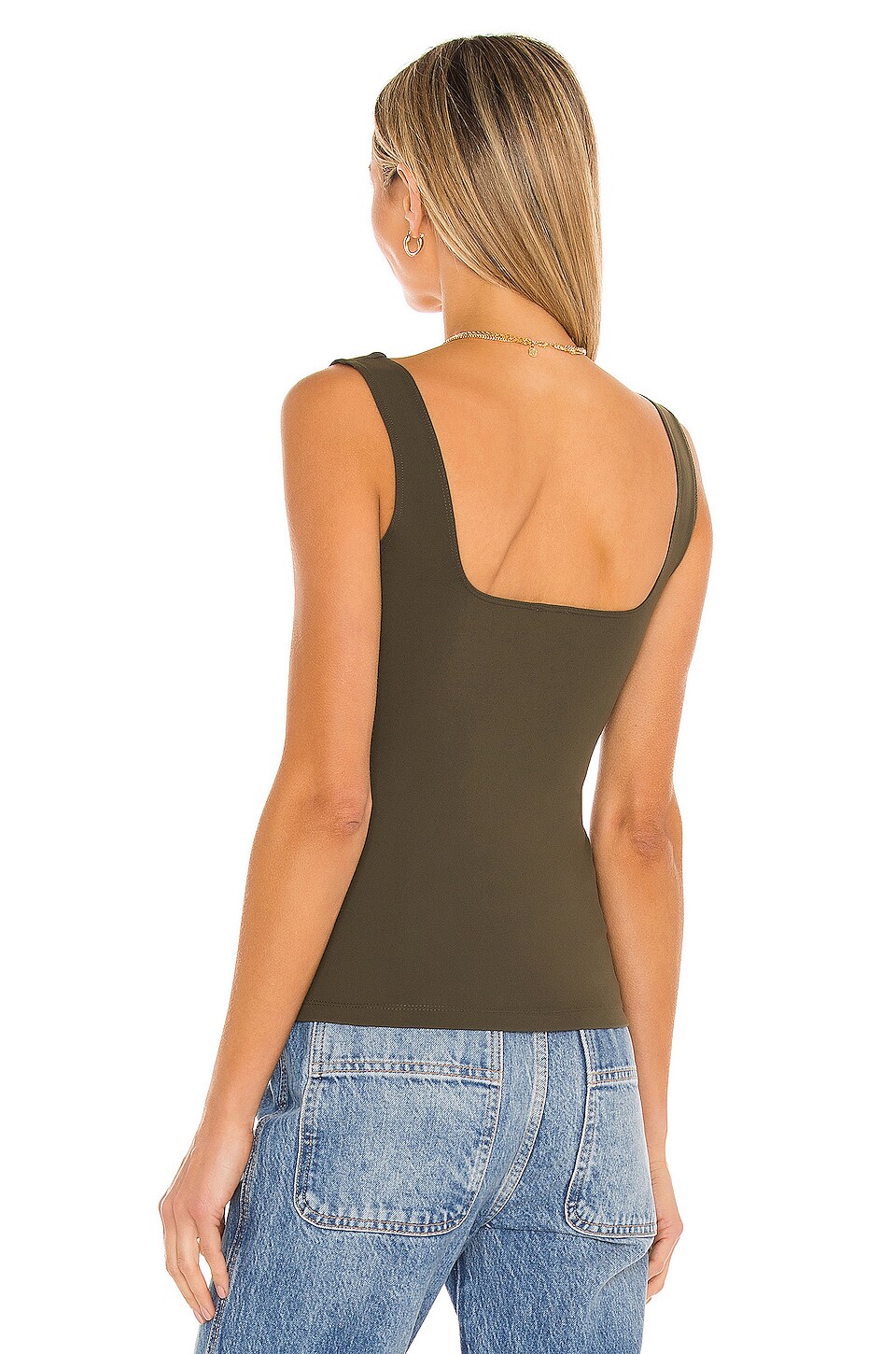 Free People Square Off Cami in Army | REVOLVE