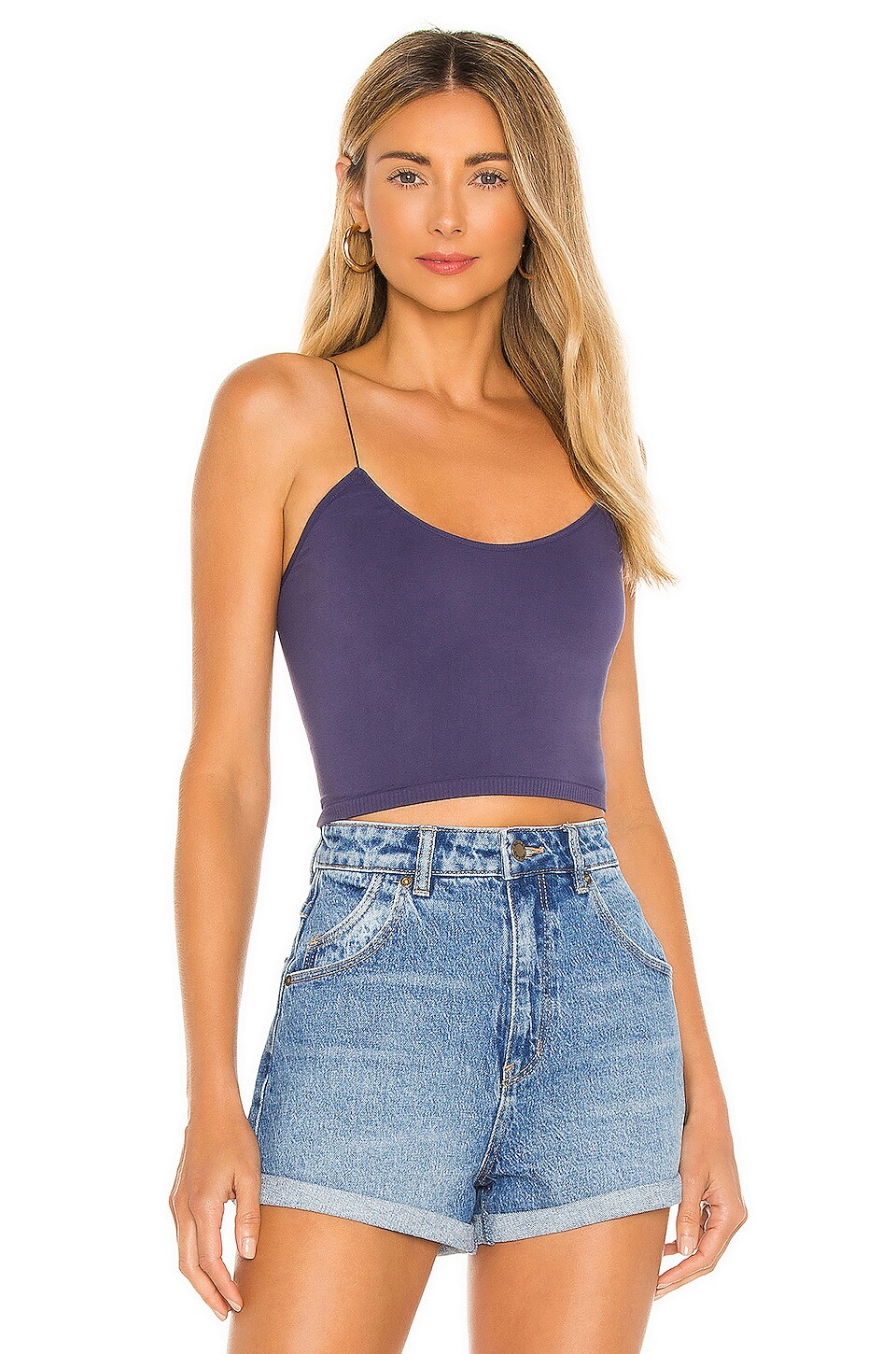 Free People Brami Tank in Dark Navy | REVOLVE