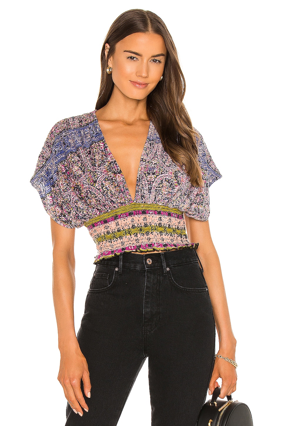 Free People Next Vacation Top in Black Combo | REVOLVE