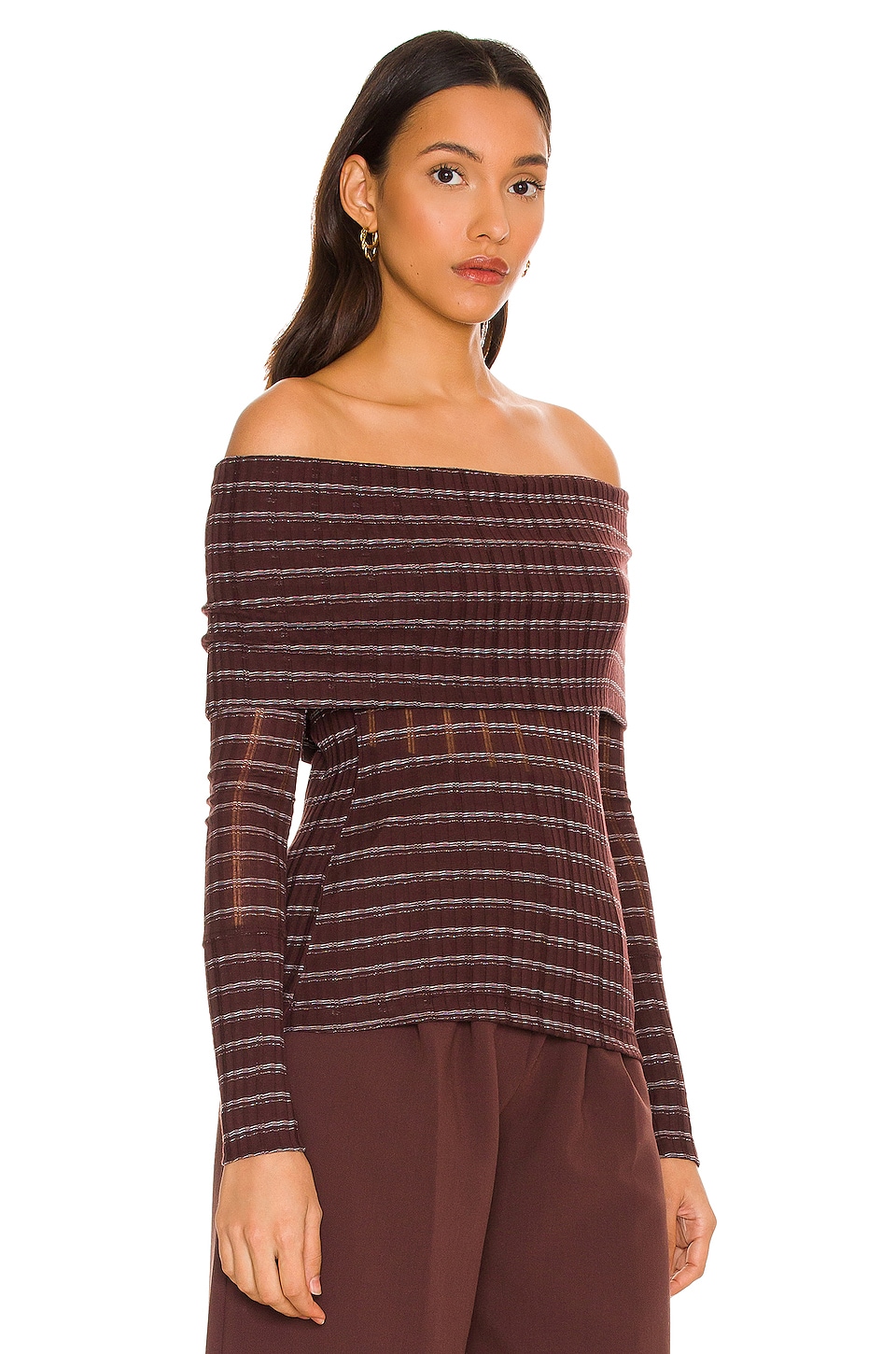 Free People Snowbunny GF Rib Top in Grapesicle Combo | REVOLVE