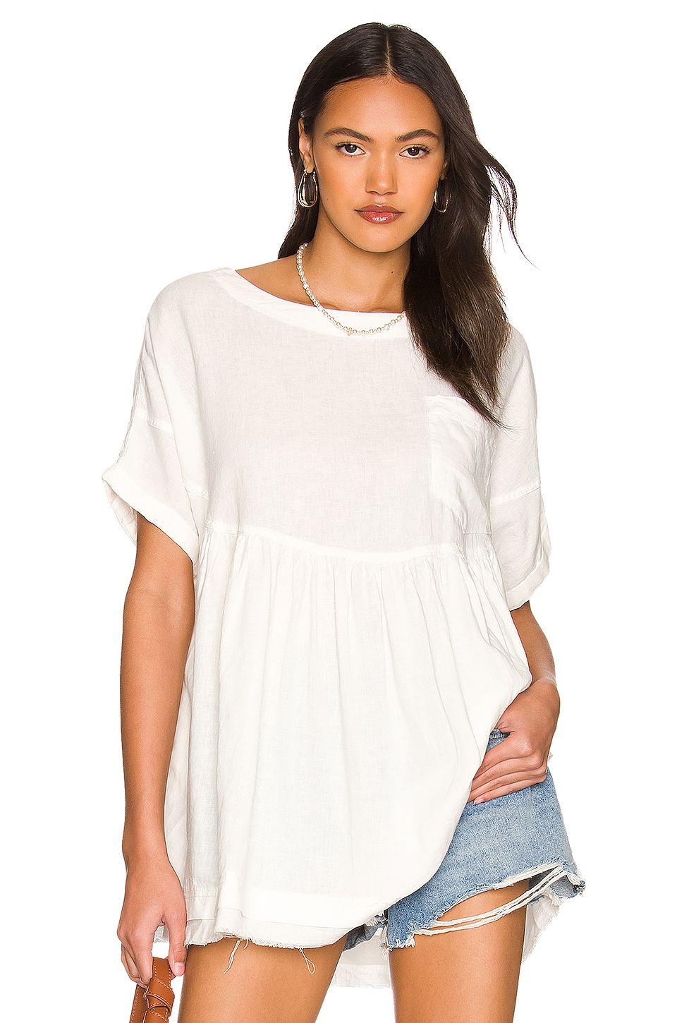 Free People Moon City Top in Ivory | REVOLVE