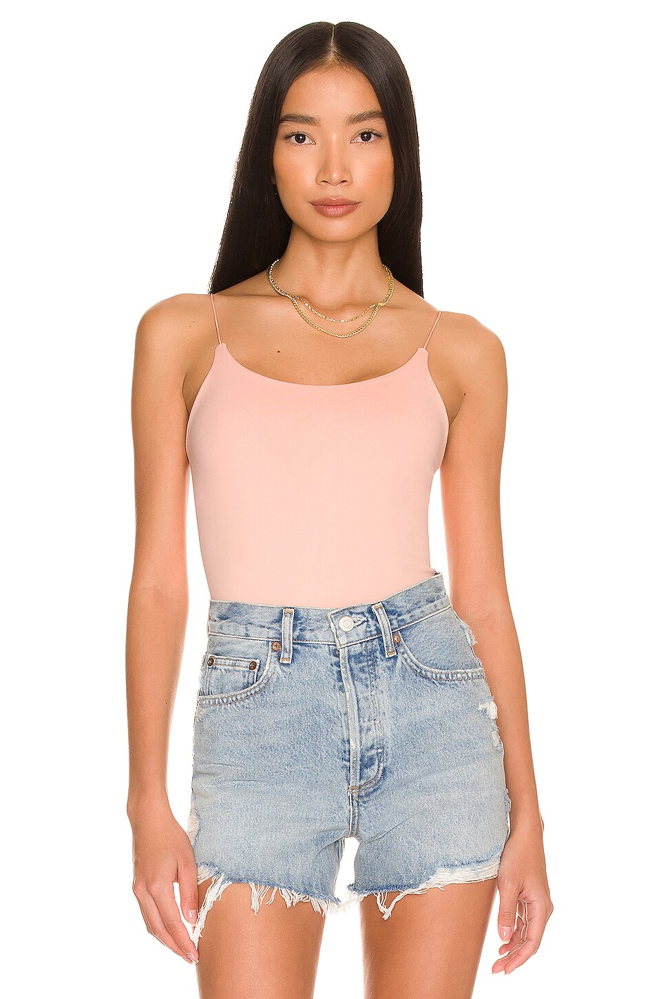 Free People Offline Seamless Bodysuit in Coral Mist | REVOLVE