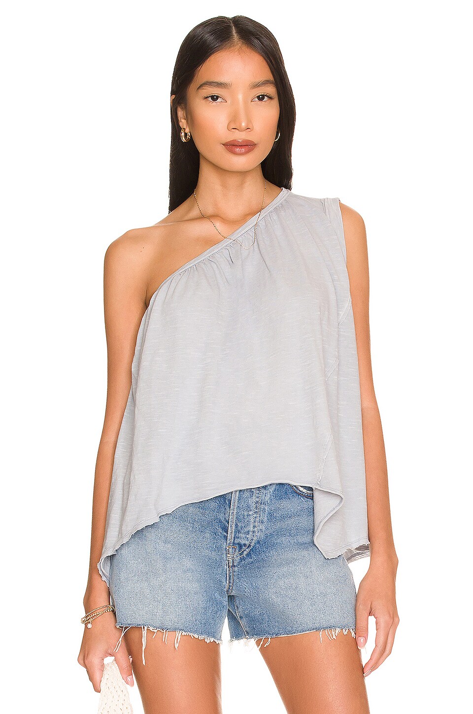 Free People Spring Break One Shoulder Top in Black | REVOLVE