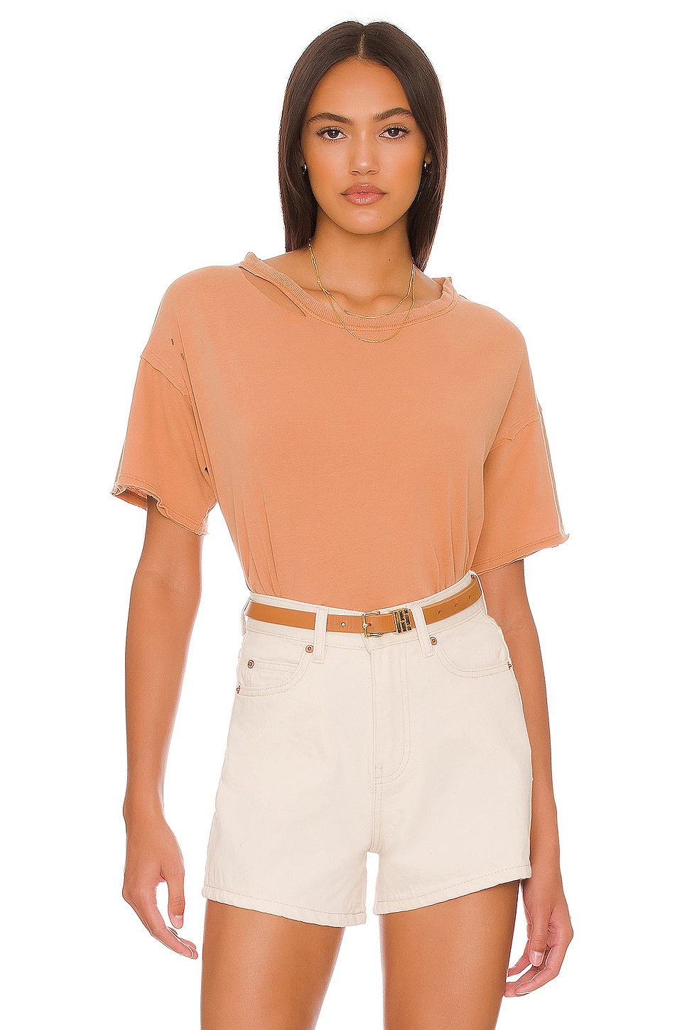 Free People Dani Tee in Crush Blush | REVOLVE