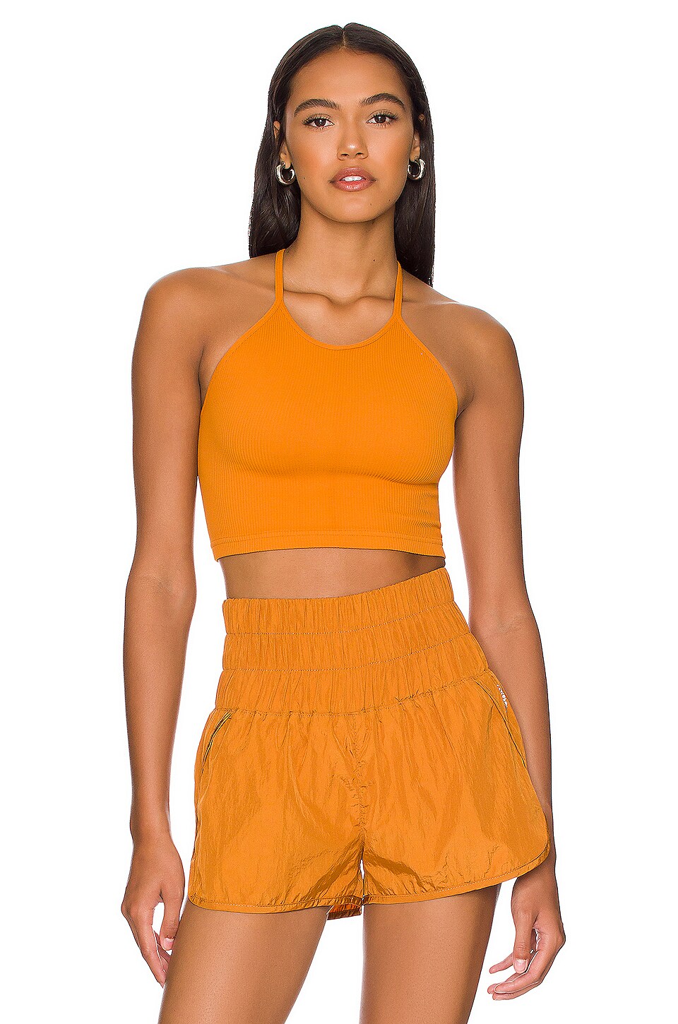 Free People X FP Movement Cropped Run Tank in Grey Combo | REVOLVE