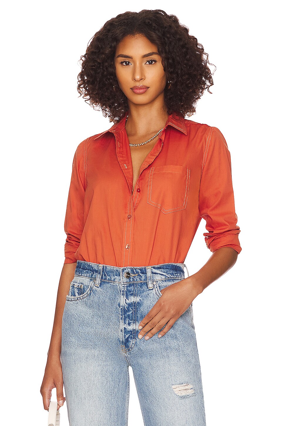 Free People Power Move Bodysuit in Tiger Red | REVOLVE