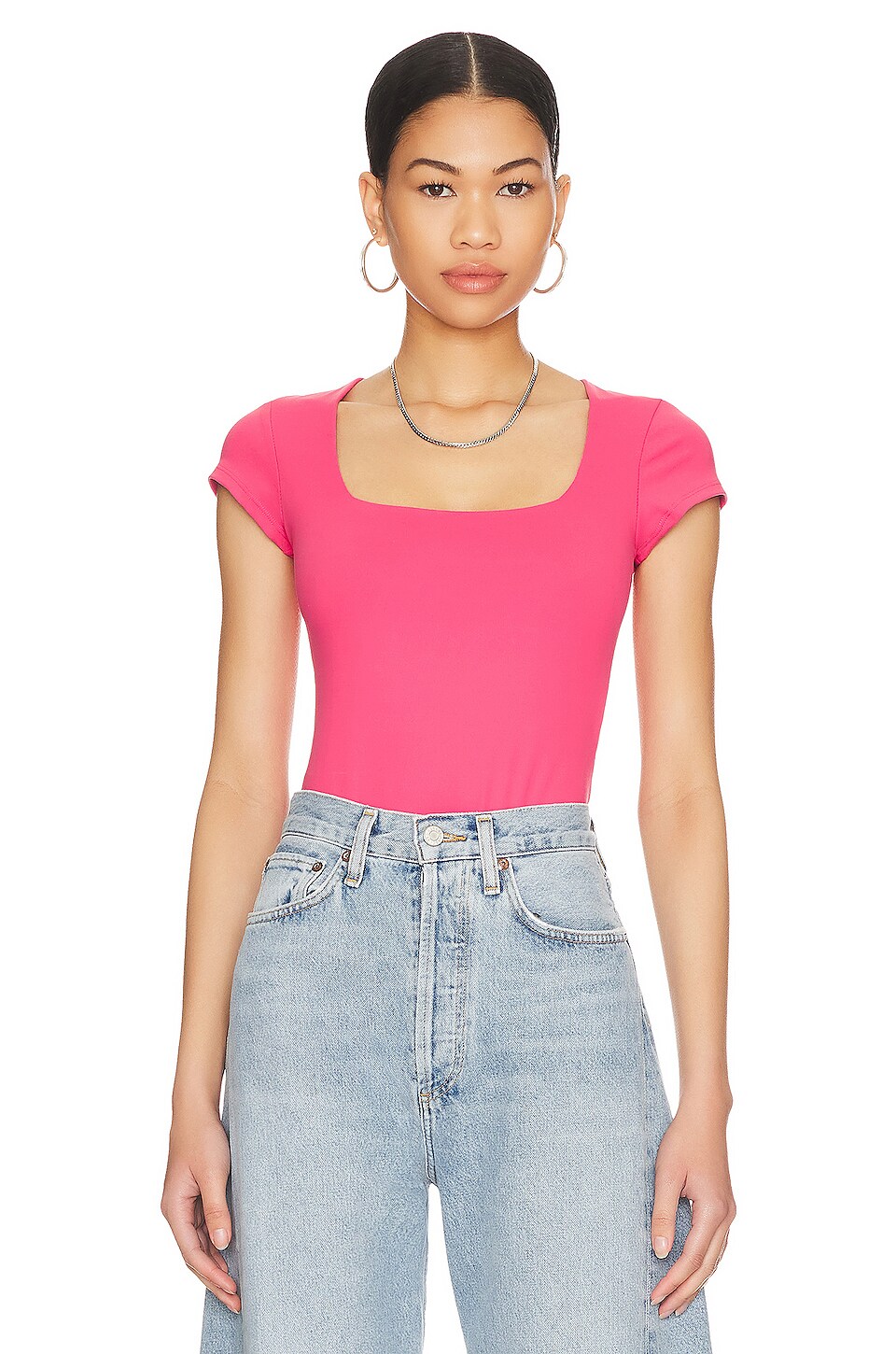 Free People Square Eyes Bodysuit in Pom Pom | REVOLVE