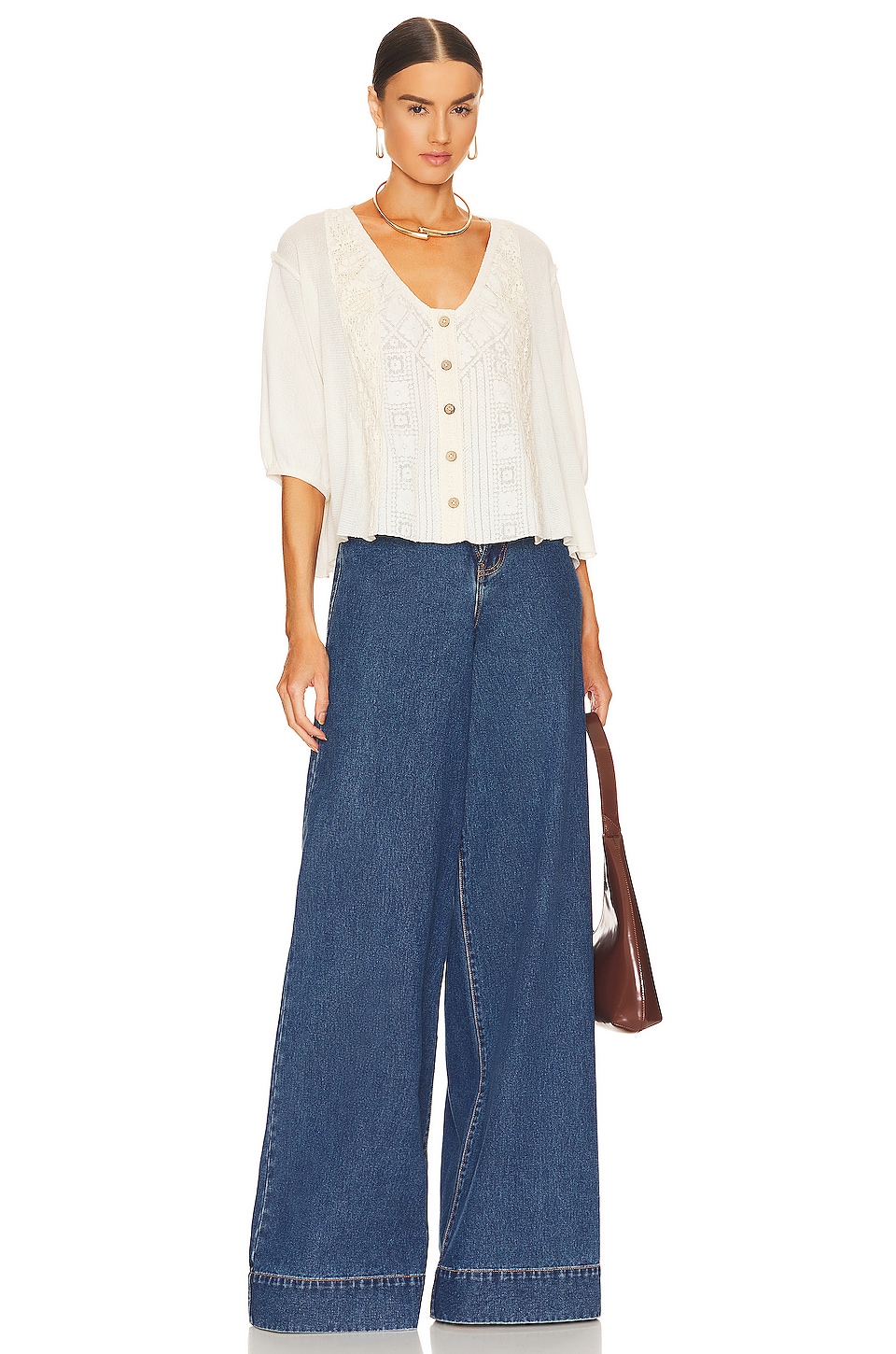 Free People Mae Top in Ivory | REVOLVE