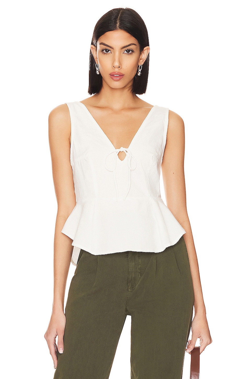 Free People Mika Tank in Optic White | REVOLVE