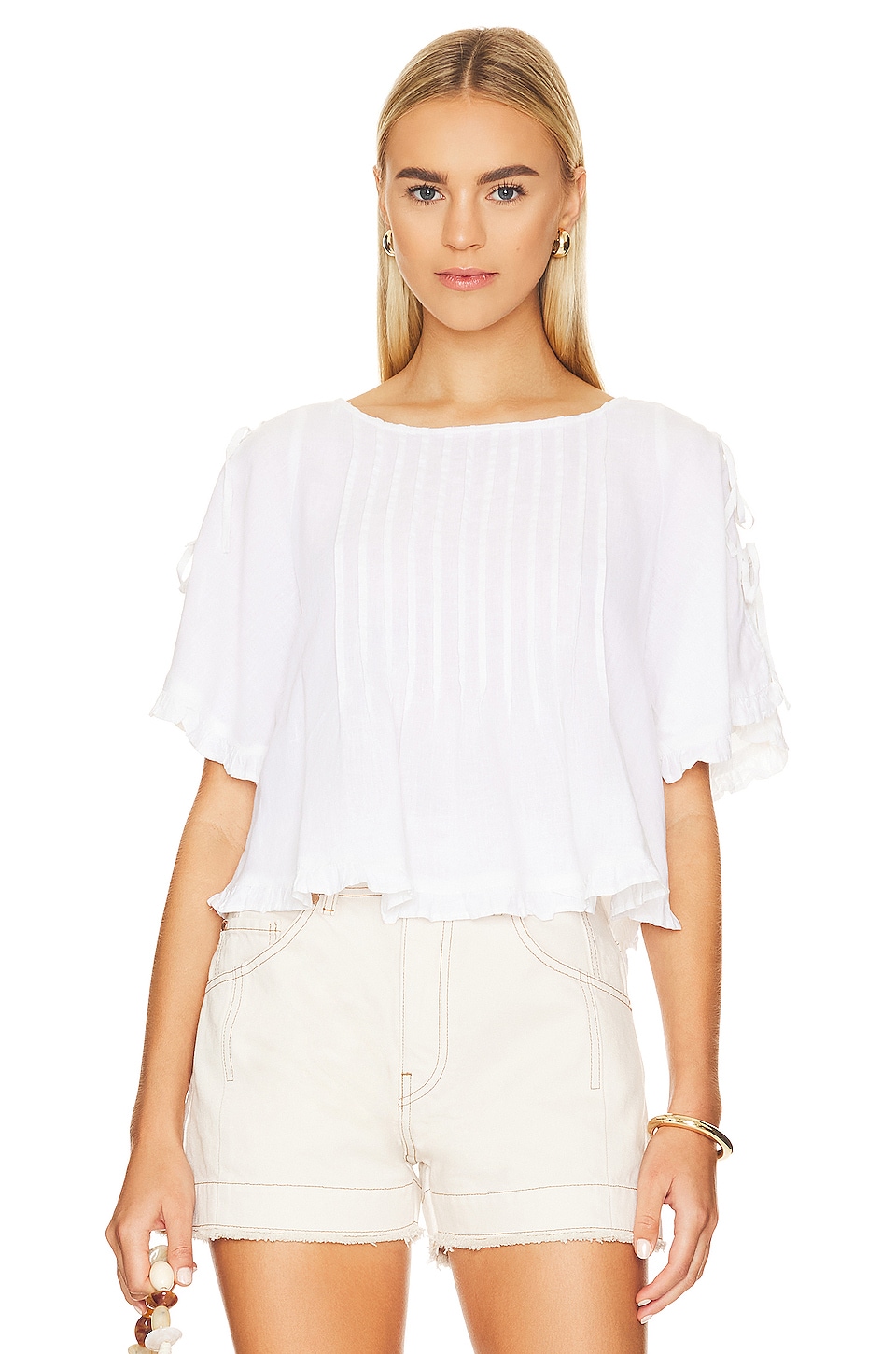 Free People Lilia Top in White | REVOLVE