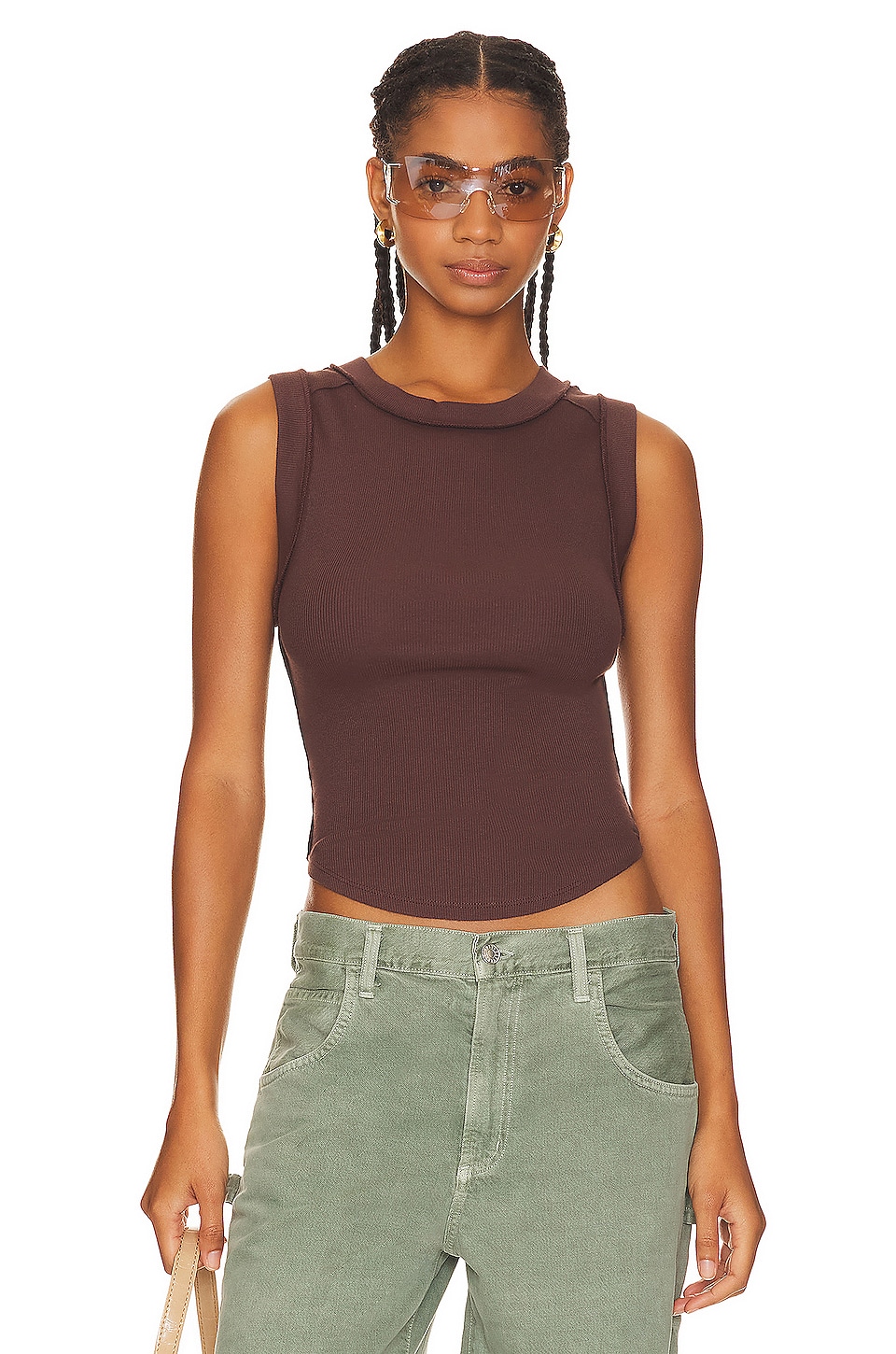 Free People x We The Free Kate Tank in French Roast | REVOLVE