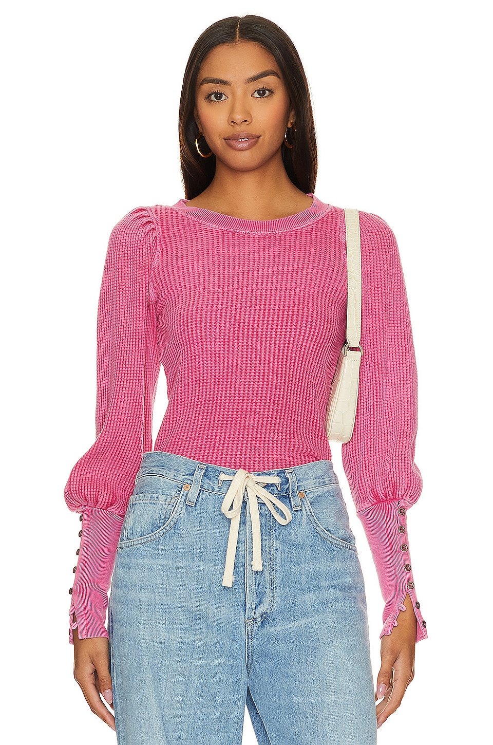 Free People Wesley Thermal In Pink Phenom Revolve