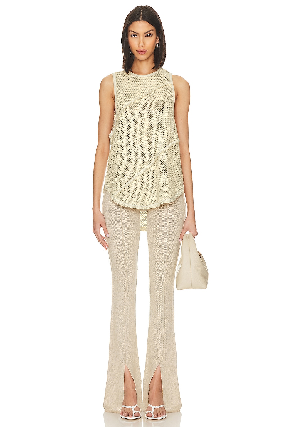 Free People Shore Side Muscle Tank In Dunes in Dunes | REVOLVE
