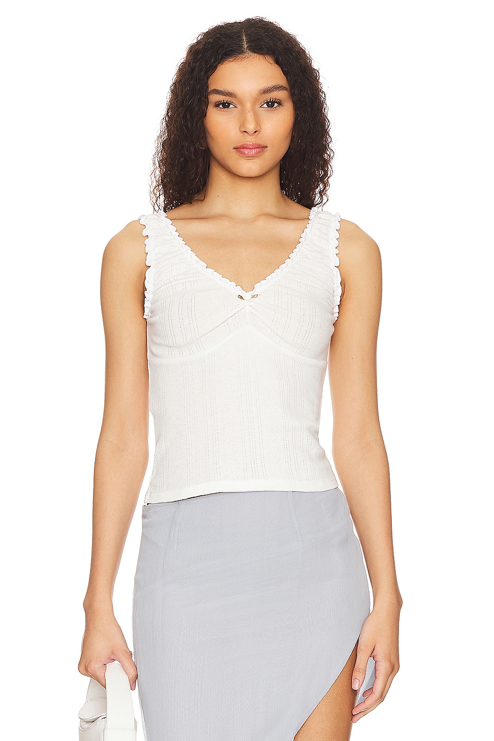 Free People X Intimately FP Amelia Cami In Ivory in Ivory | REVOLVE