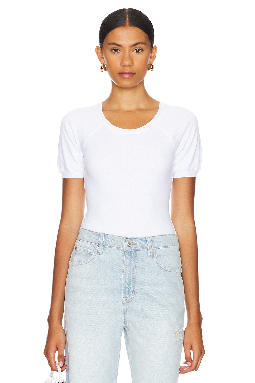 Free People X Intimately FP Lazy Daisy Bodysuit In White in White | REVOLVE