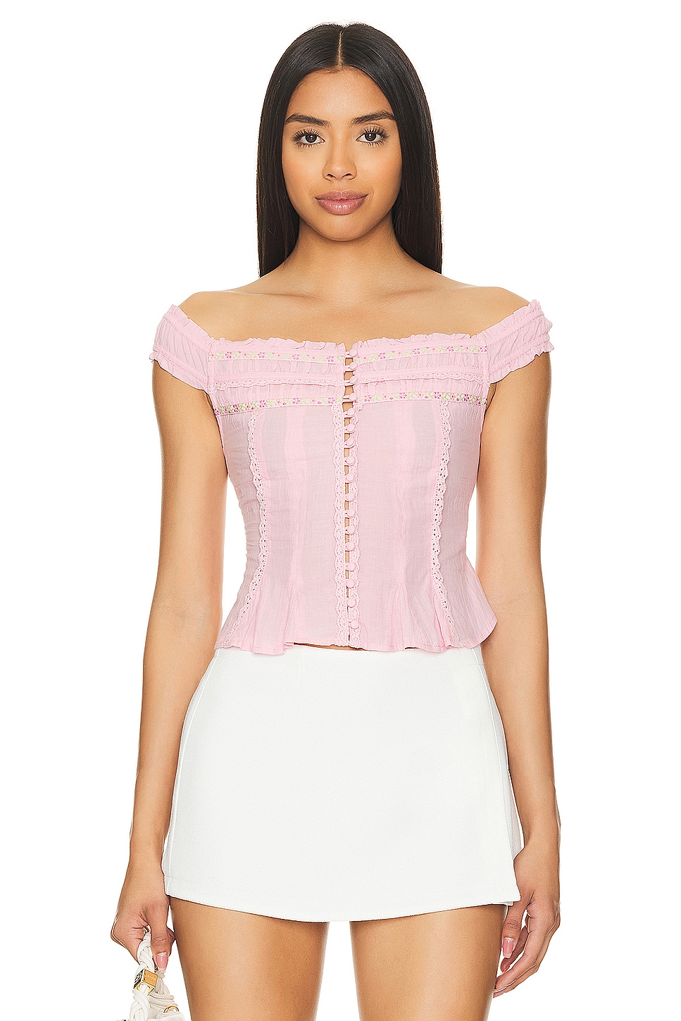 Free People x REVOLVE Sweet As Pie Top in Orchid Pink | REVOLVE