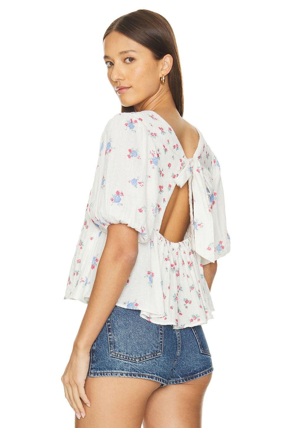 Free People Chloe Printed Top in Tea Combo | REVOLVE