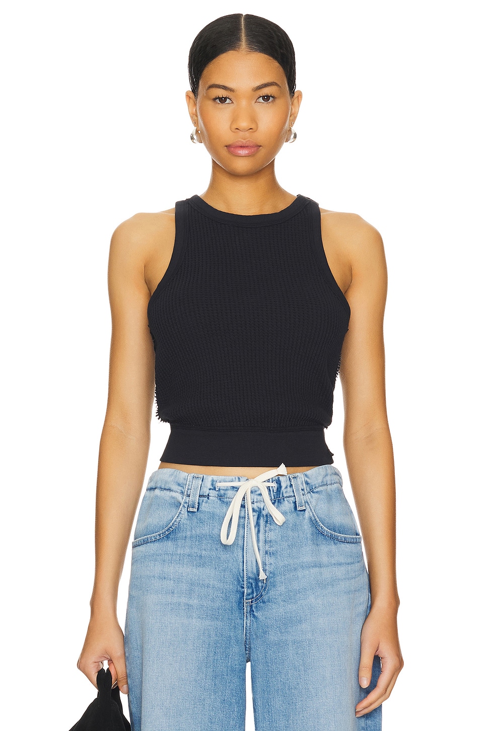 Free People Vest Tank in Black | REVOLVE