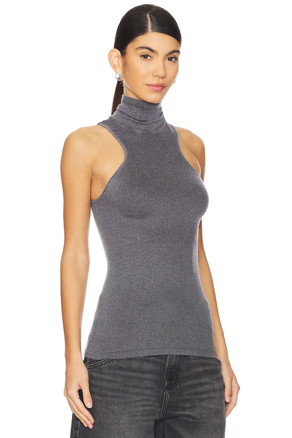 Free People x Intimately FP Always Ready Seamless Turtleneck Top In Black in Black | REVOLVE