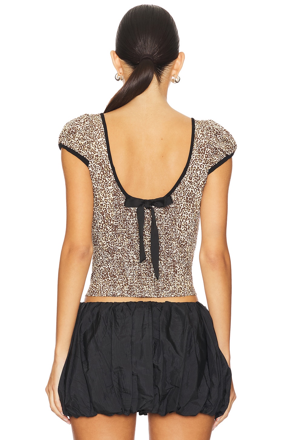 Free People x REVOLVE Cheetah Baby Blouse in Snow Leopard Combo | REVOLVE