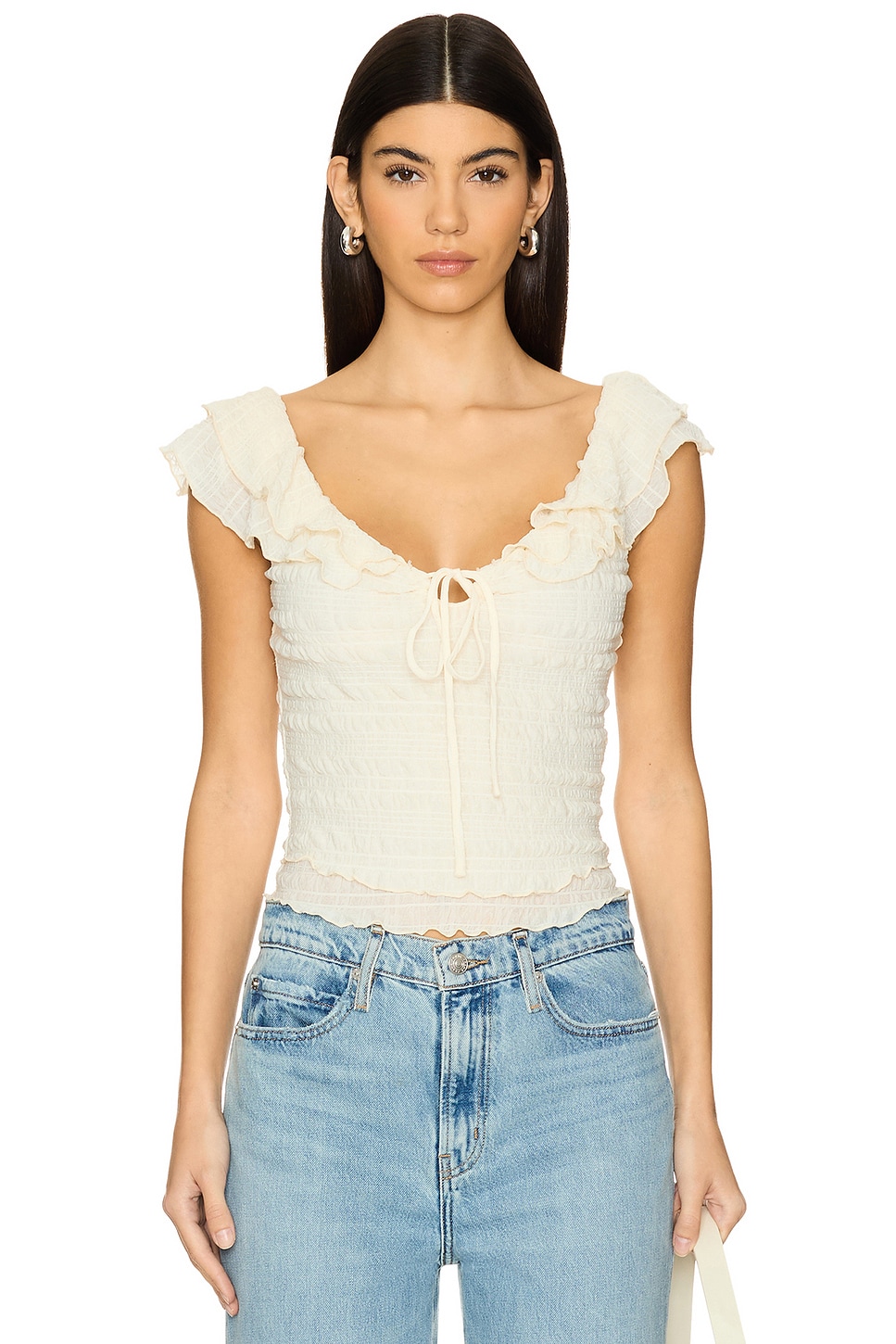 Free People Love You More Tee in Tofu | REVOLVE