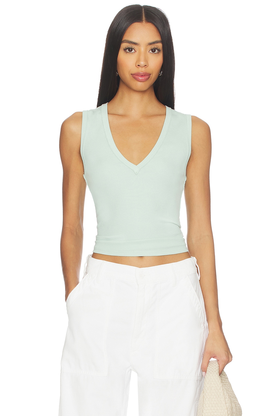 Free People x We The Free Neria Tank in Cameo Green | REVOLVE