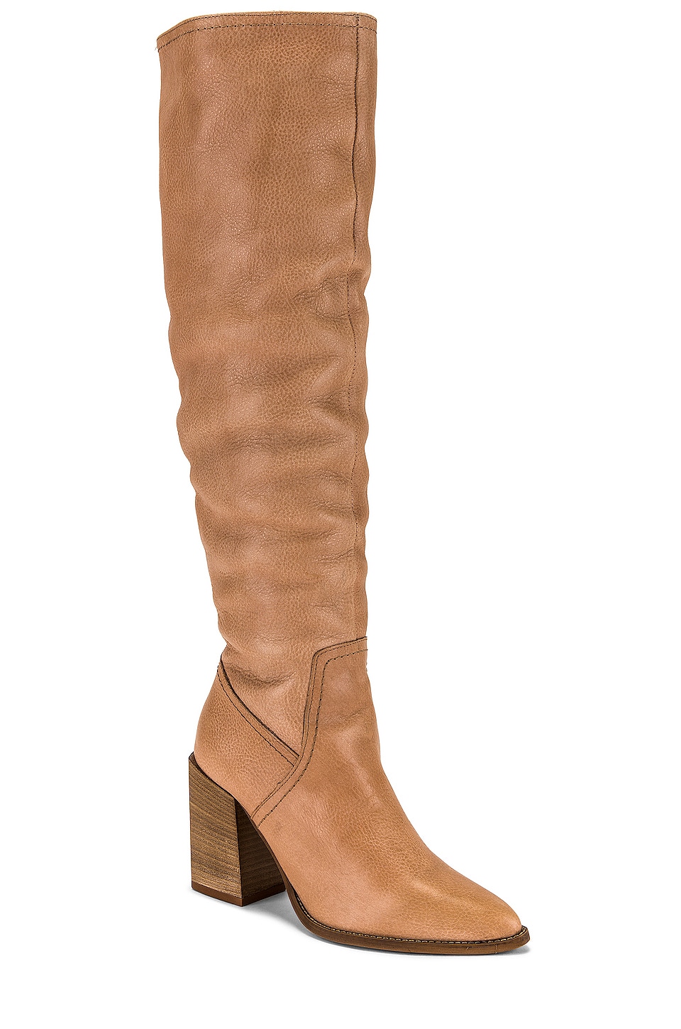 Free People Riley Tall Slouch Boot in Camel | REVOLVE