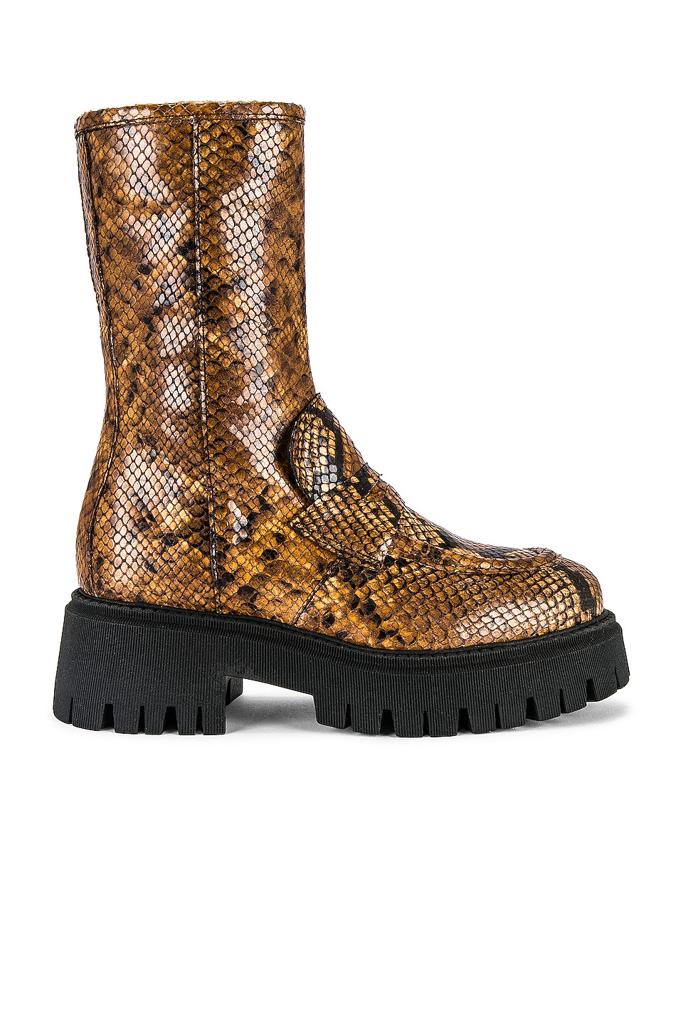 Free People Madison Loafer Boot in Grunge Gold | REVOLVE