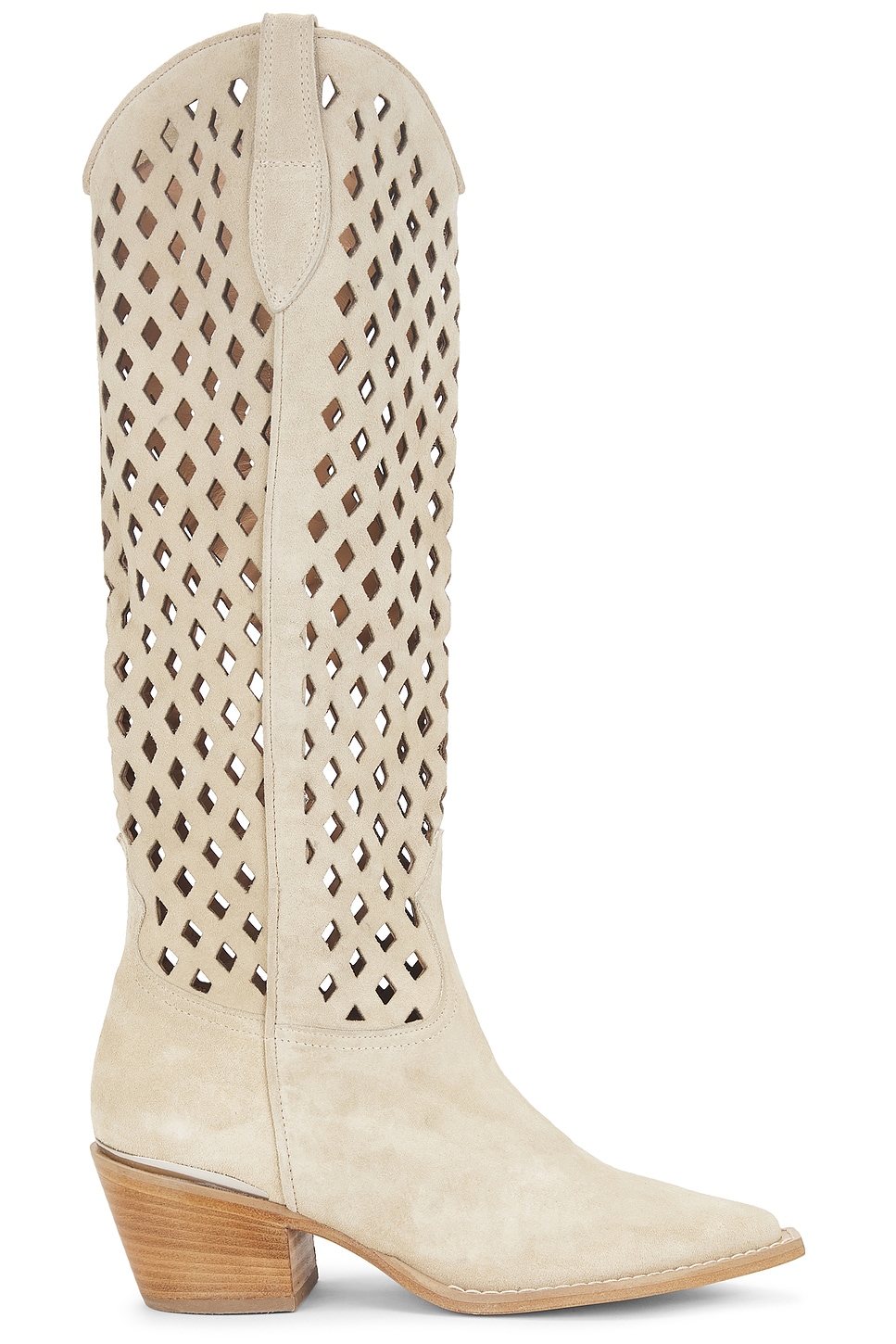 Free People Diamonds Are Forever Cowboy Boot in Sand Suede | REVOLVE