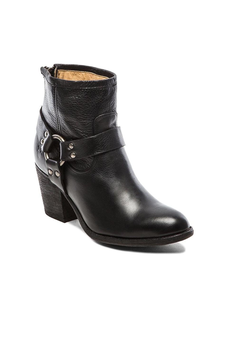Frye Tabitha Harness Short Bootie in Black | REVOLVE