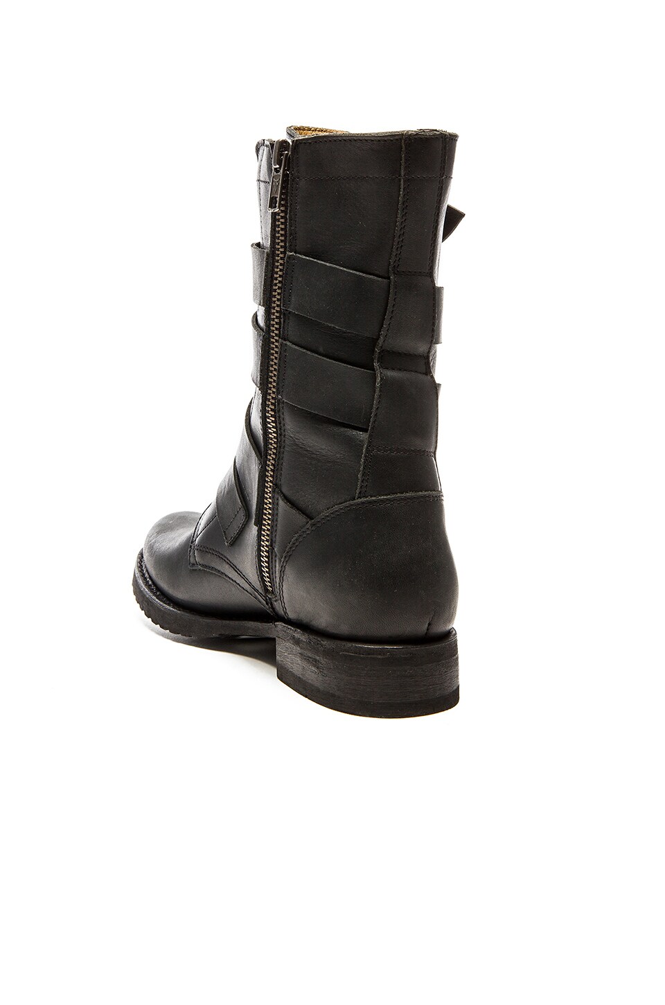 Frye Veronica Tanker Boot in Black | REVOLVE