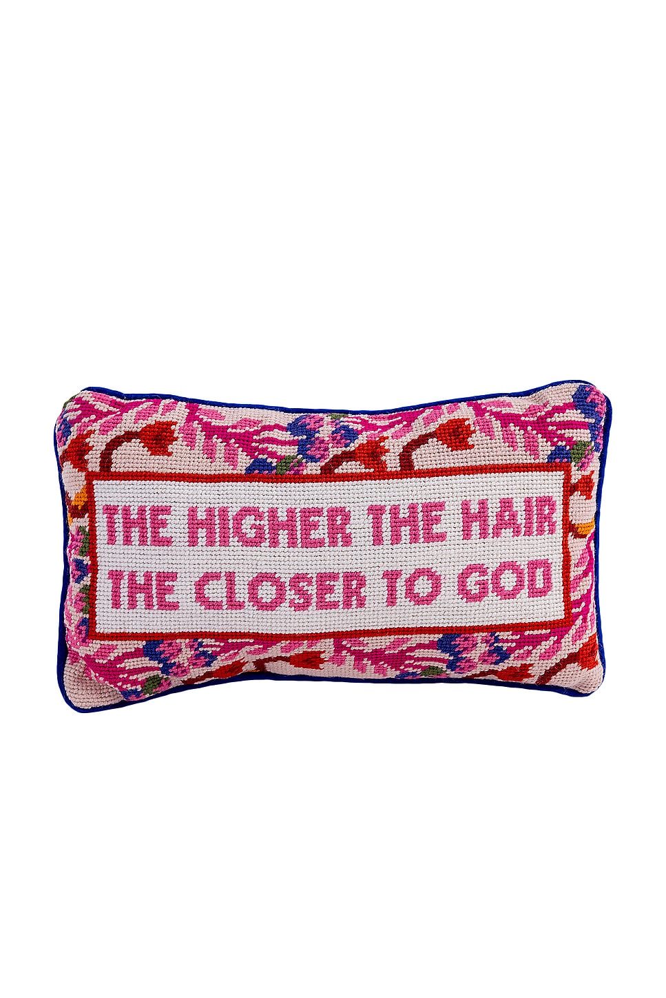 Furbish Studio Higher The Hair Needlepoint Pillow | REVOLVE