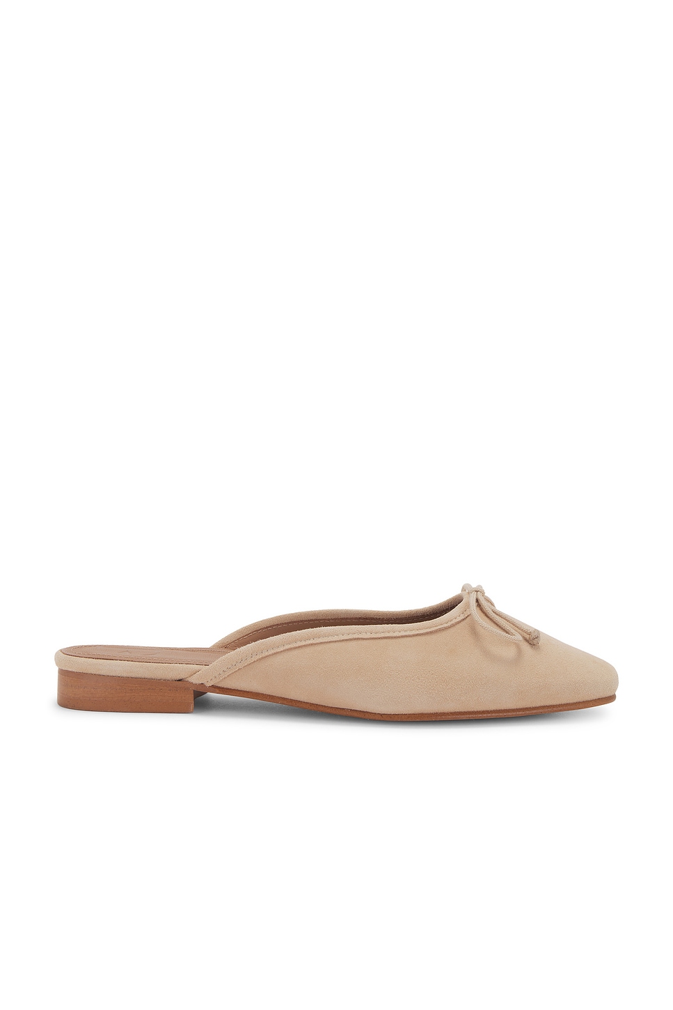 Flattered Malva Suede Mule in Beige | REVOLVE