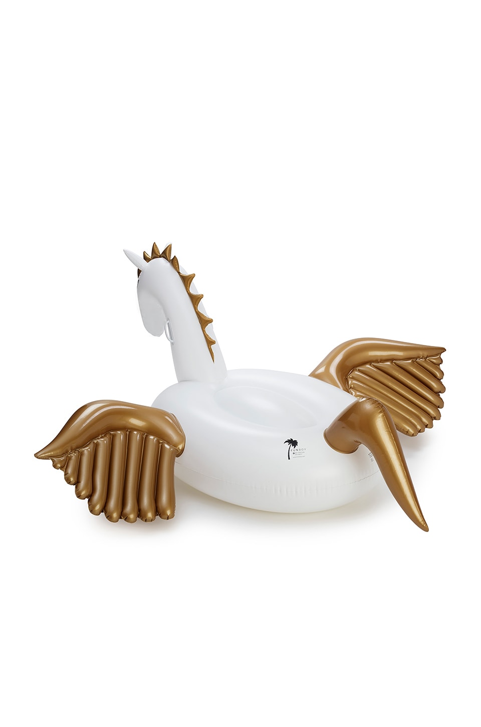 FUNBOY Inflatable Pegasus Pool Float in White & Gold | REVOLVE