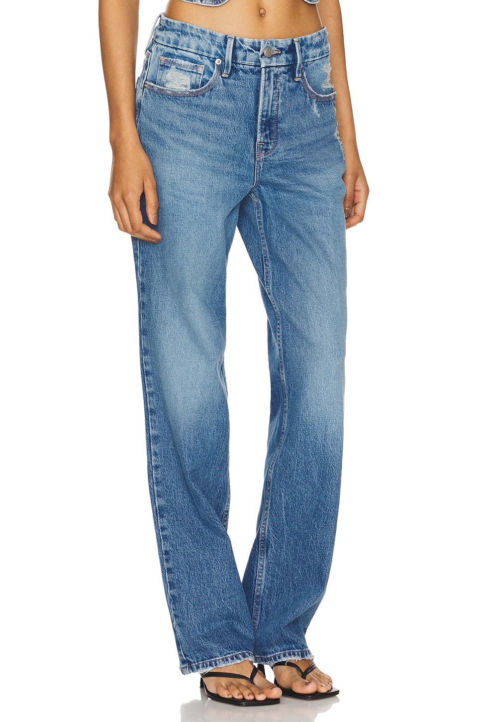 Good American GOOD 90's YOKE Jeans in Indigo633 | REVOLVE