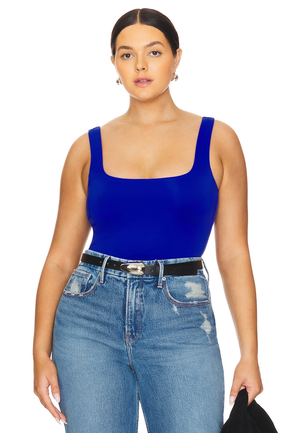 Good American Sculpting Modern Tank Body in Wave Blue002 | REVOLVE