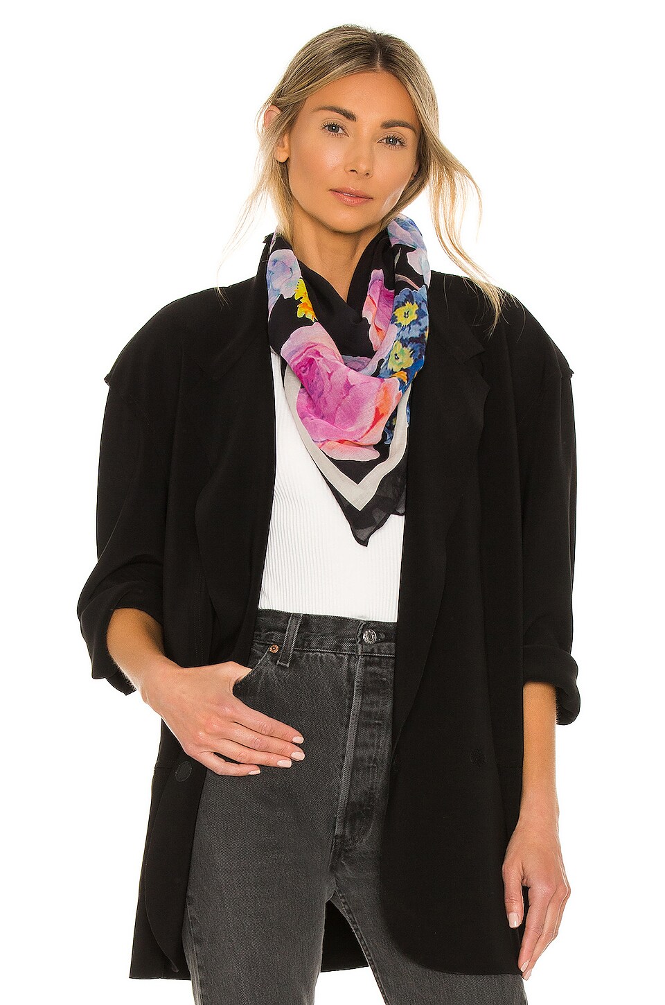 Ganni Scarf in Multicolor | REVOLVE