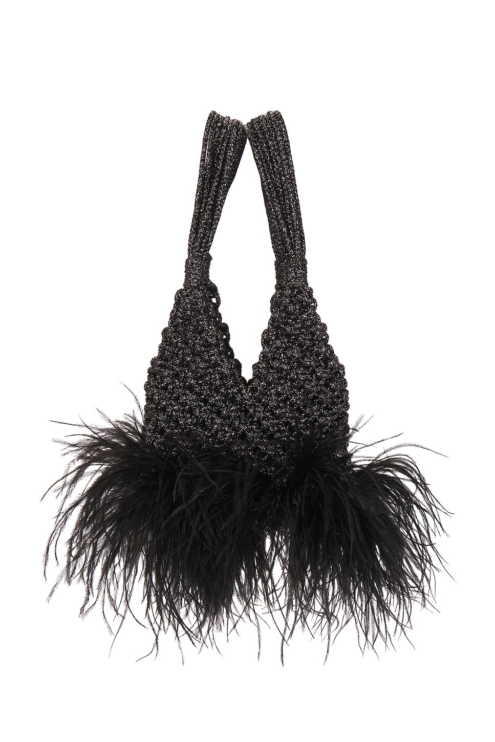 GIUSEPPE DI MORABITO Feather Bag in Grey | REVOLVE