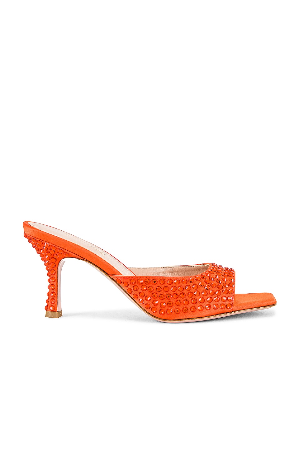 GEDEBE Dita Mule in Orange & Crystal Hyacinth | REVOLVE