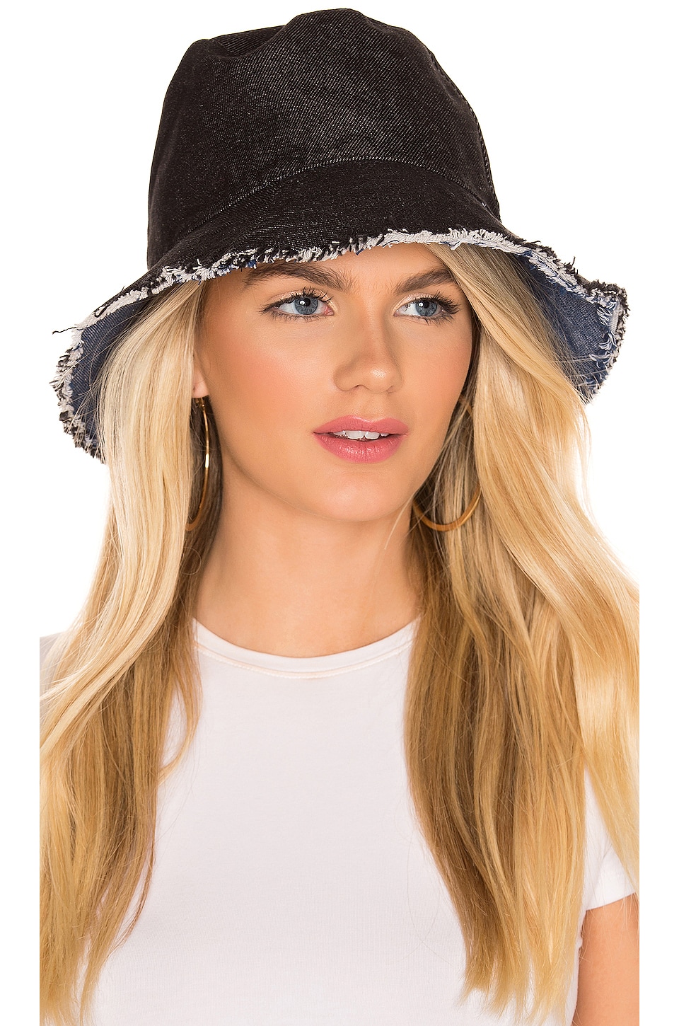 Genie by Eugenia Kim Sara Bucket Hat in Blue & Black | REVOLVE